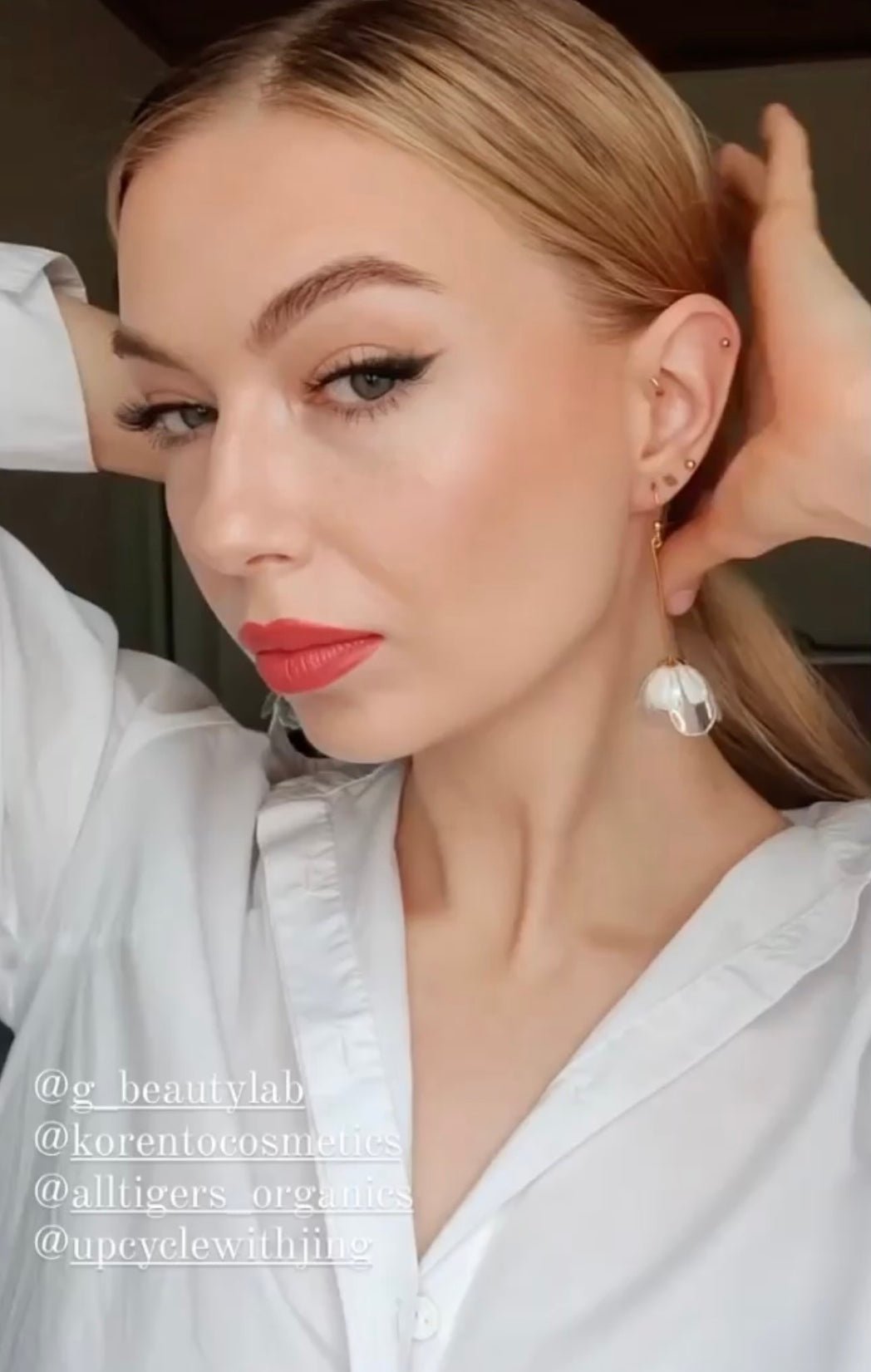 Upcycled Long Drop Flower Earrings | Sustainable Jewelry – Upcycle with ...