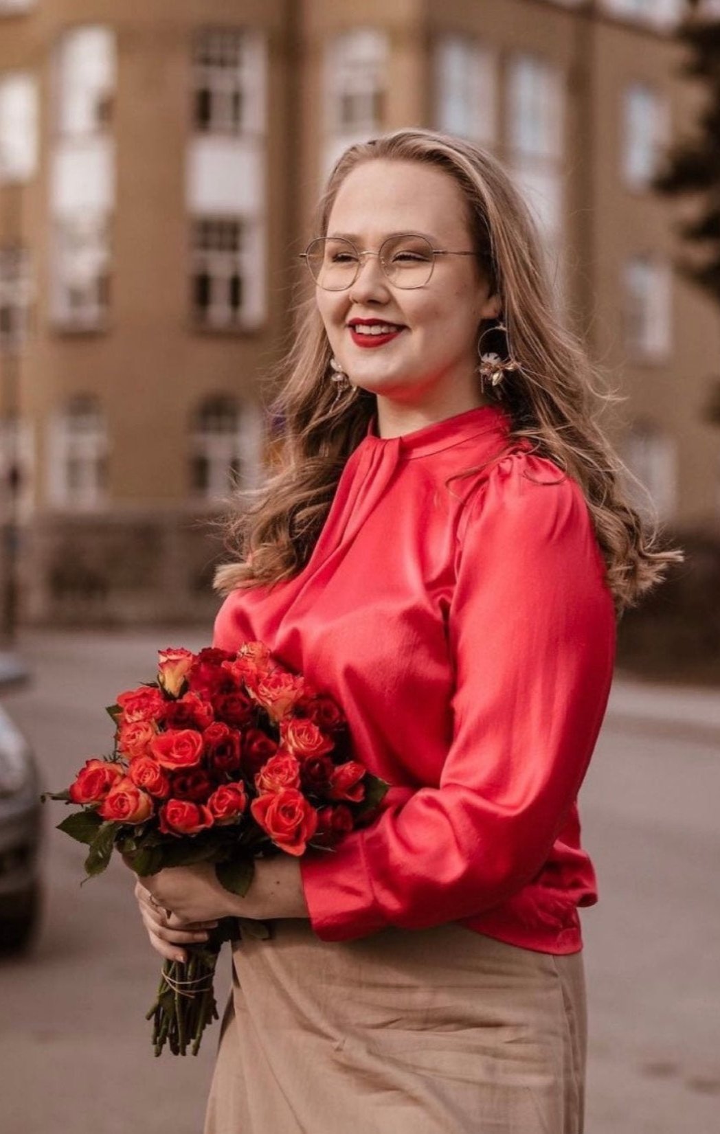 Upcycled Long Drop Flower Earrings | Sustainable Jewelry – Upcycle with ...
